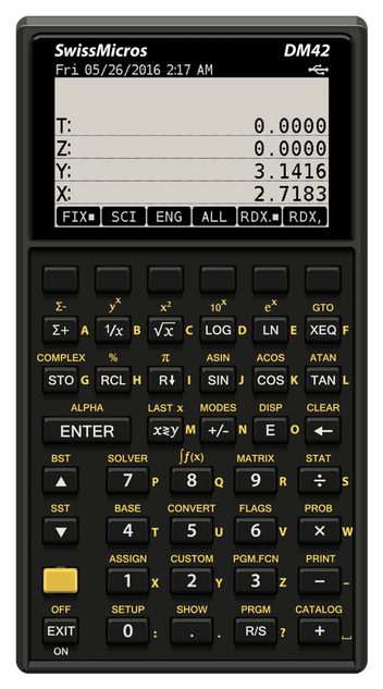 SwissMicros DM42 Precise RPN Calculator - HP-42S Clone – CalculatorSource